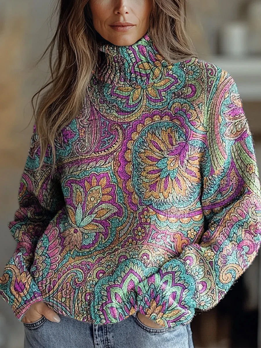 Avenya - Autumn Glow Turtleneck Sweater – Hugo & Rose USA