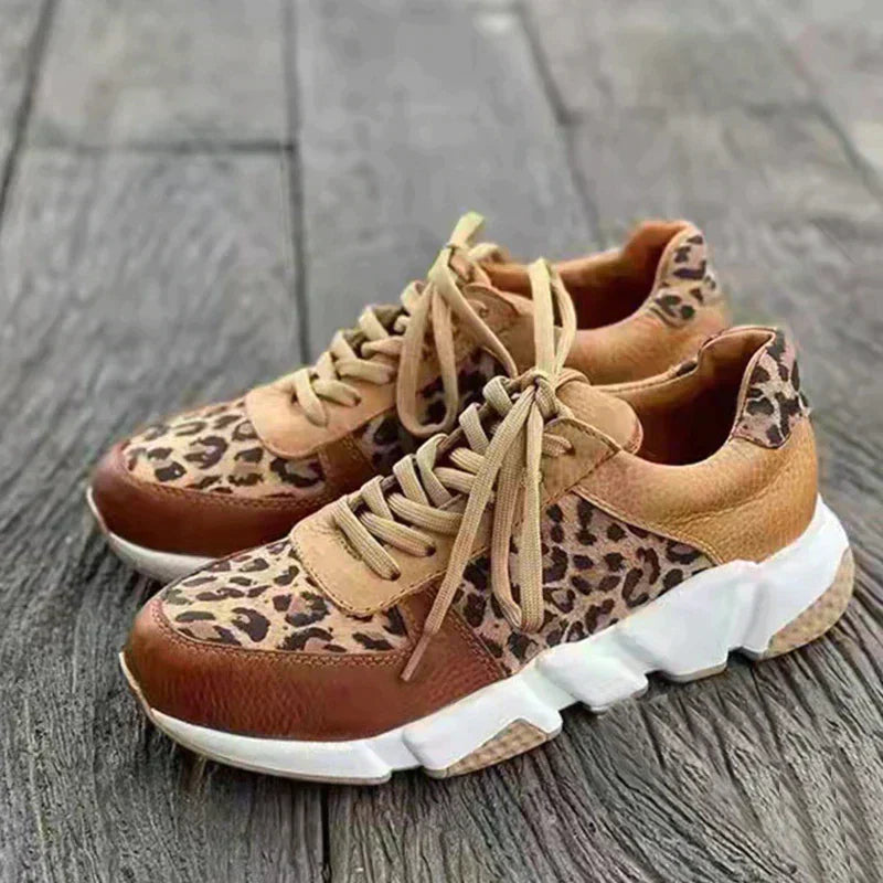 Crissa | Comfortable Leopard Sneakers – Hugo & Rose USA