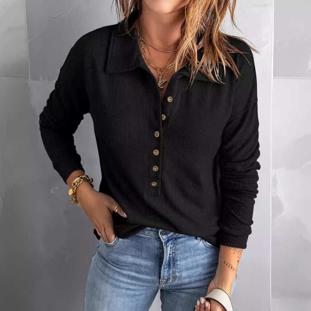 Saby | Timeless Buttoned Top – Hugo & Rose USA